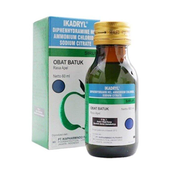 Ikadryl Obat batuk Syrup Rasa Apel 60 ml | Lazada Indonesia