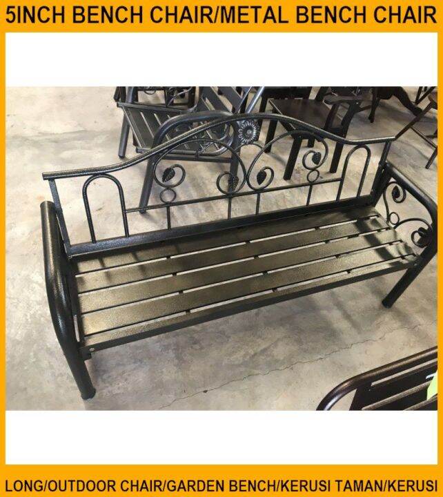 5inch Bench Chair/metal Bench Chair Long/outdoor Garden Bench/kerusi ...