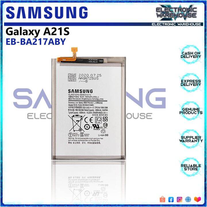 Battery for Samsung Galaxy A21s EB-BA217ABY Model 5000mAh Capacity ...