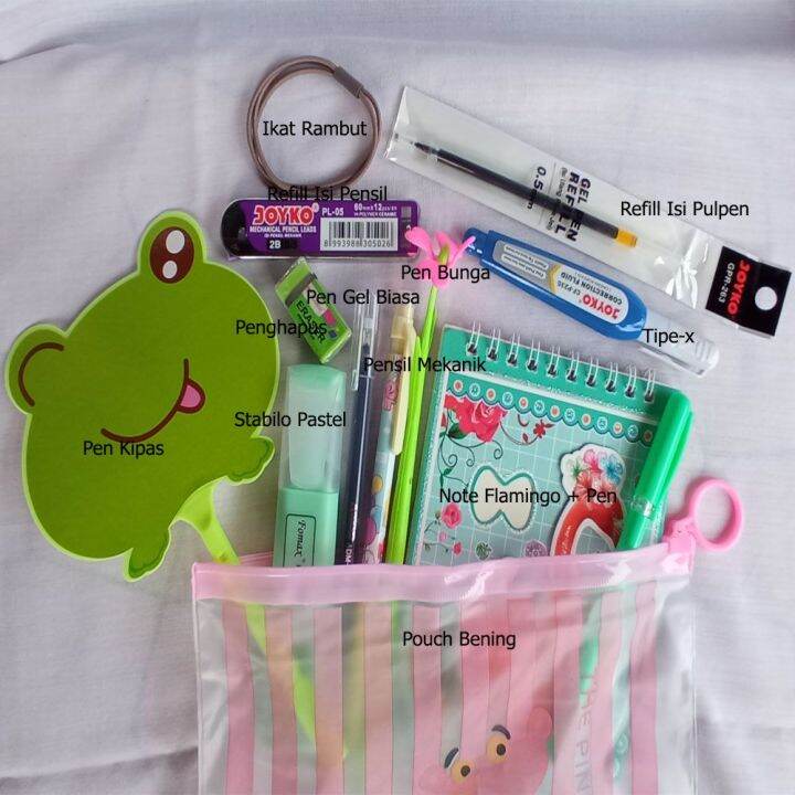 PAKET ALAT TULIS LENGKAP SET HEMAT STATIONARY KANTOR PERALATAN SEKOLAH ...