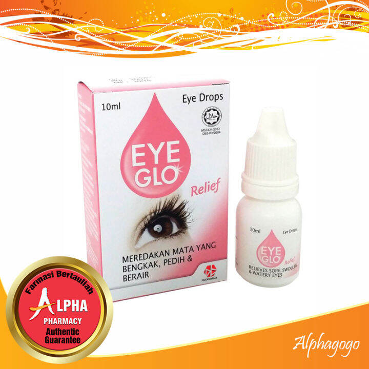Eye Glo Relief 10ml (Meredakan Mata Yang Bengkak, Pedih & Berair/消除肿痛 ...