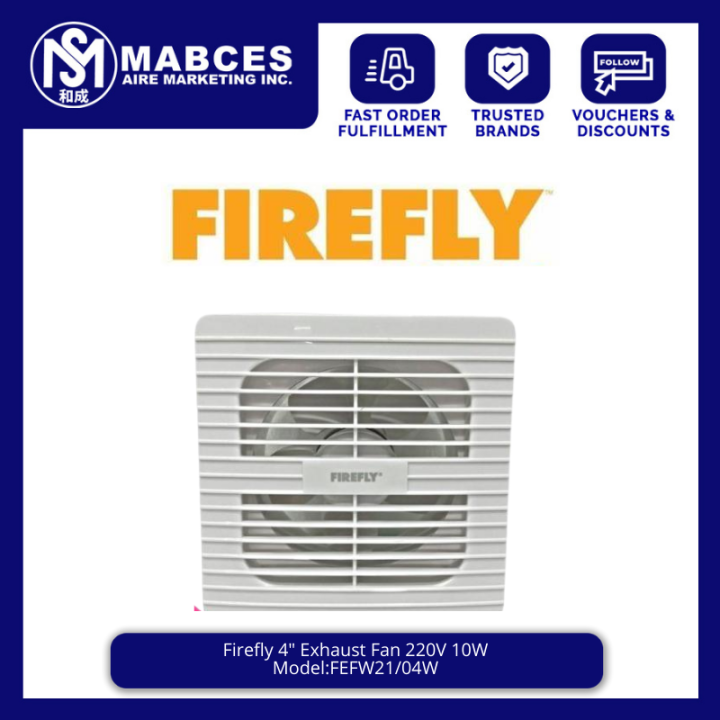 Firefly 4'' Exhaust Fan 220v | Lazada PH