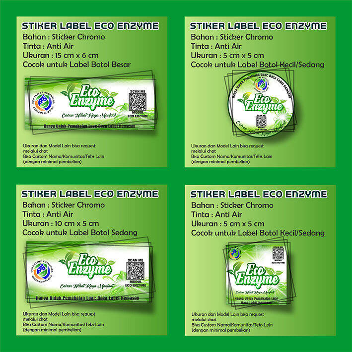 Label Sticker Eco Enzyme Petak Bulat | Lazada Indonesia