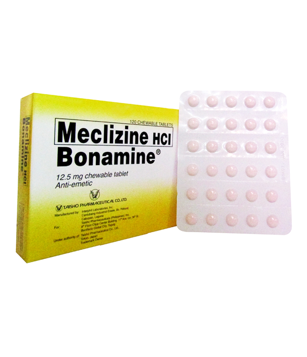 Bonamine Meclizine HCI for kids 12.5 mg 20 Chewables Tablets | Lazada PH