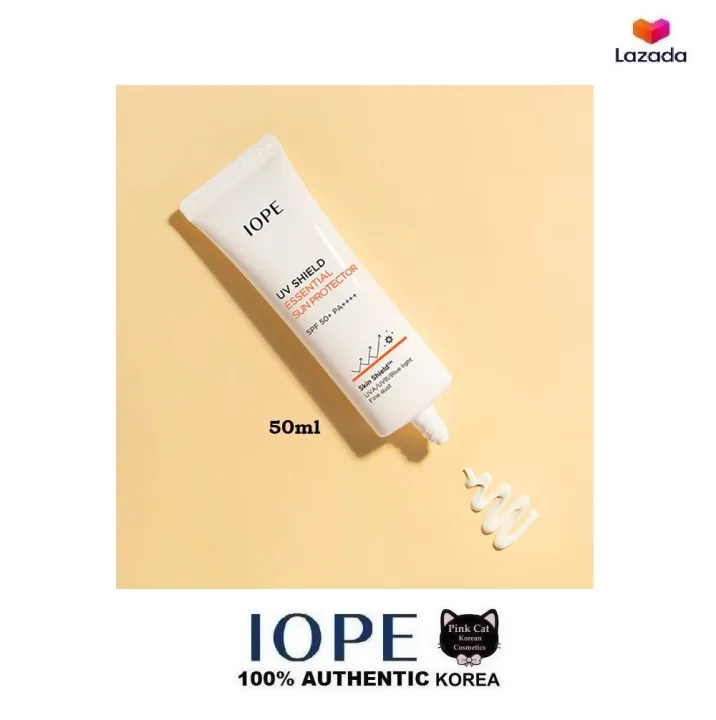Korean Cosmetics IOPE UV Shield Essential Sun Protector 10ml x 5pcs ...