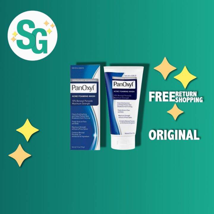 Panoxyl Acne Foaming 156g Wash Original 10 Benzoyl Peroxide Lazada Ph