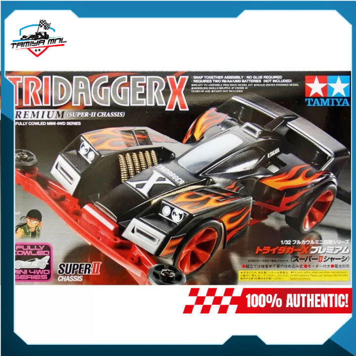 Tamiya Mini 4WD Racing Car 1/32 Tridagger X PREMIUM 19433 | Lazada PH
