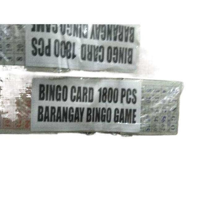 COD bingo card 1000 pcs barangay game | Lazada PH