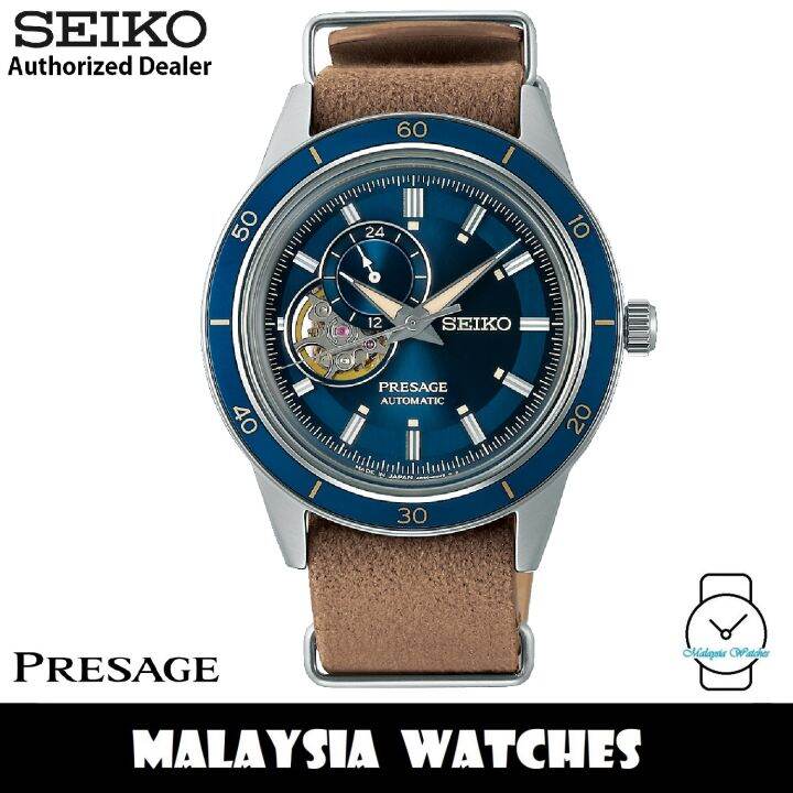 Seiko Presage SSA453J1 Style 60s' Denim Automatic Stainless Steel Case ...