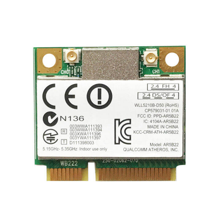 300Mbps Mini PCI-E Wireless Adapter 2.4G/5G Bluetooth 4.0 WiFi Network ...