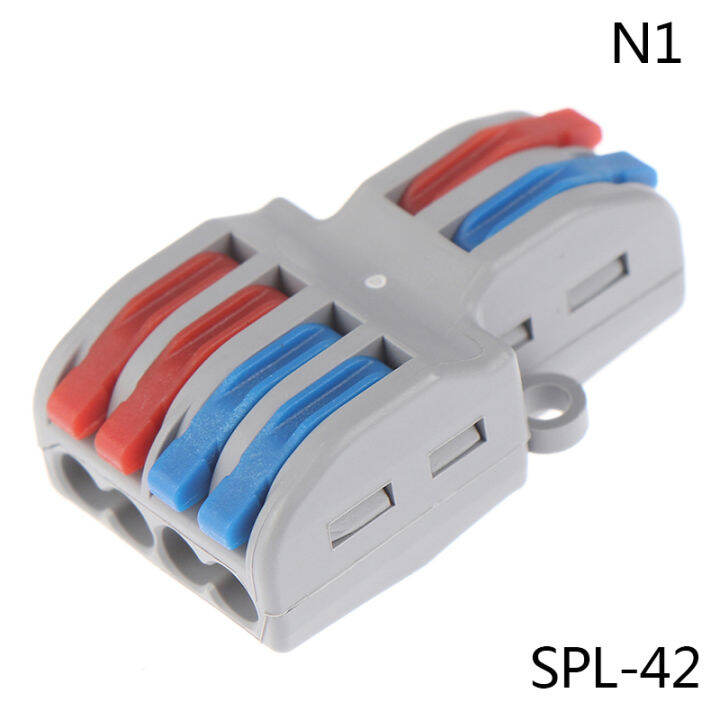 【Ready for stock】 Spring Lever Terminal Block Electric Cable Wire ...