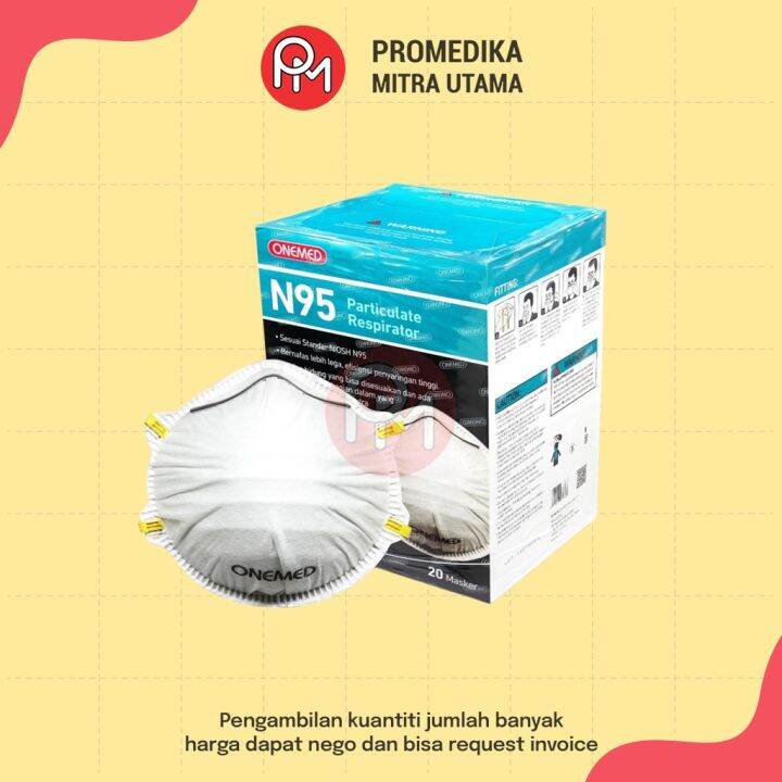 Masker medis N95 Onemed kemasan Box Isi 20 masker | Lazada Indonesia