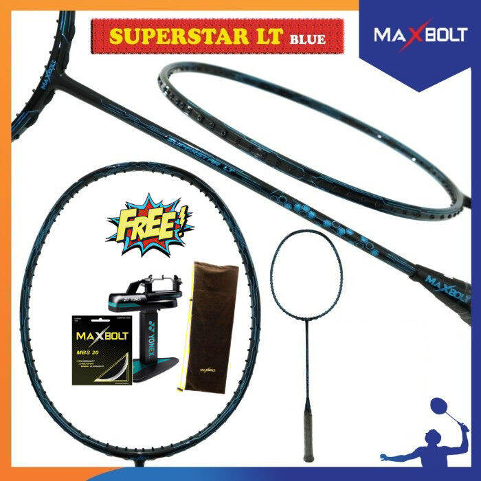 Raket Badminton Original Maxbolt Superstar Super Star LT Rainbow | Lazada Indonesia