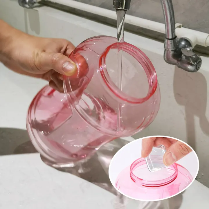 Gemful ขวดน้ำ 2.5ลิตร ขวดน้ำพลาสติกพกพา พร้อมหูหิ้ว กระบอกน้ำ ...