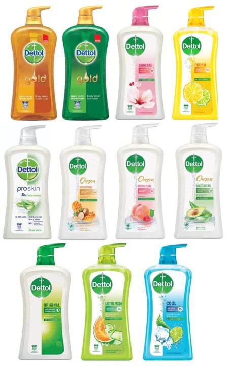 Dettol Shower Gel Body Wash Fresh / Onzen / Gold / BOTANY (850g/950g/950ml) | Lazada