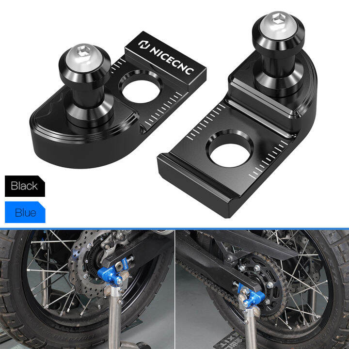 ตัวปรับโซ่รถจักรยานยนต์ Swingarm Spools สำหรับ Yamaha Tenere 700 T700 ...