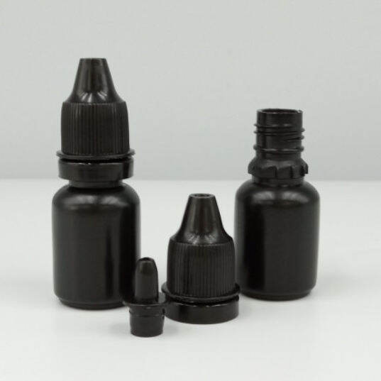 Botol Tetes Plastik 10ml Segel Hitam / Botol Tetes Mata 10 ml HDPE ...