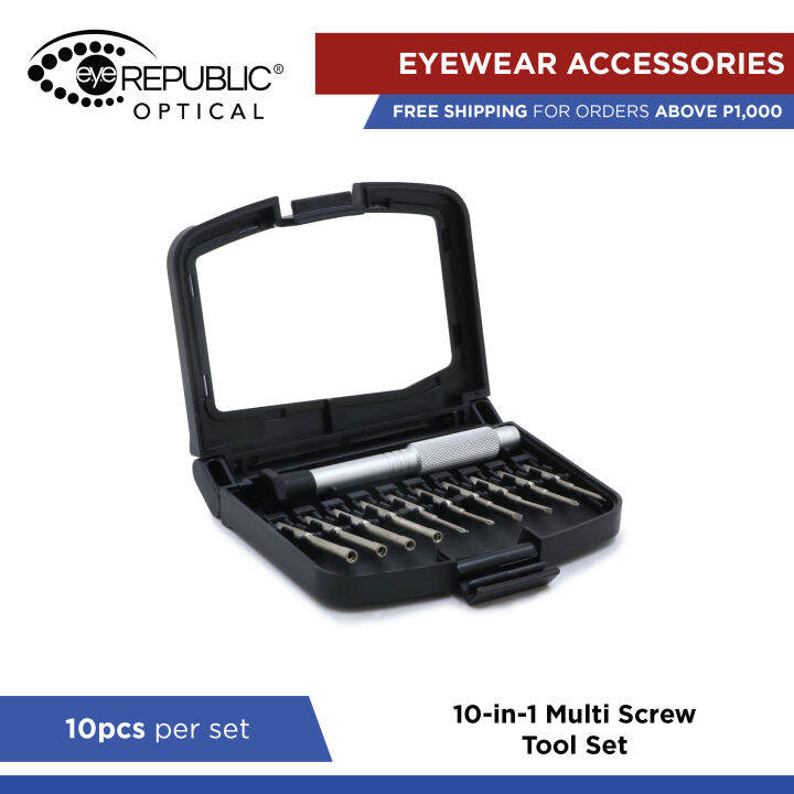10 In 1 Screwdriver Eyewear Repair Tool Setkit Eye Republic Optical Lazada Ph
