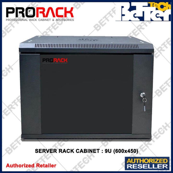 PRORACK 9U (600x450mm) Server Rack Cabinet (For Self-Assembly) Wall ...