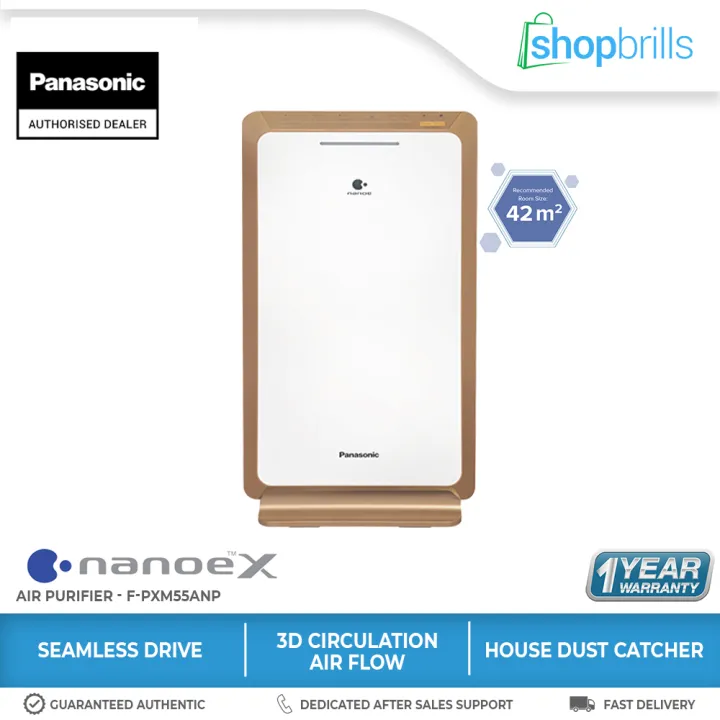 Panasonic F-PXM55ANP 42m² ECONAVI Non-Humidifying Nanoe™ Air Purifier[ShopBrills / Brills ...