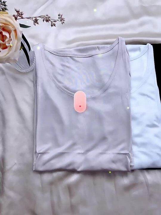 Yuyue ฤดูร้อนผ้าไหมแขนกุดคอกลมกระโปรงยาวผู้หญิง กระโปรงผ้าไหมหม่อน ...