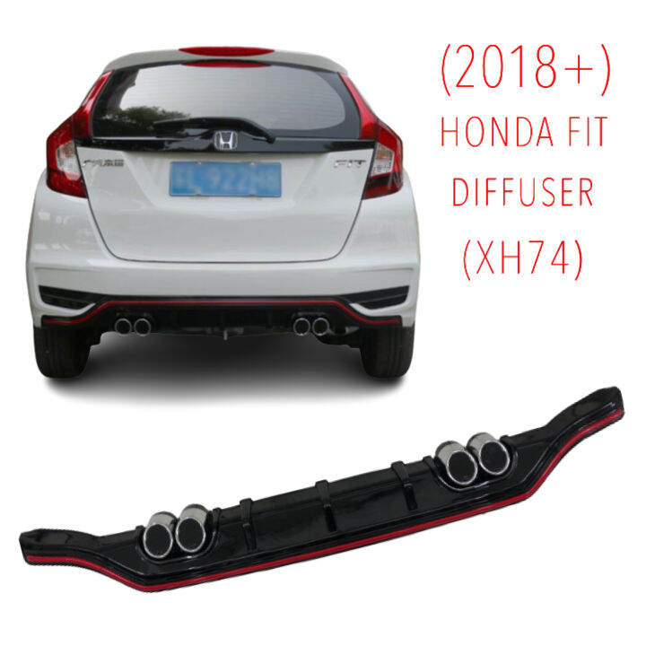 OC 2018 2019 2020 2021 2022 2023 Honda Fit Car Rear Bumper Diffusers ...