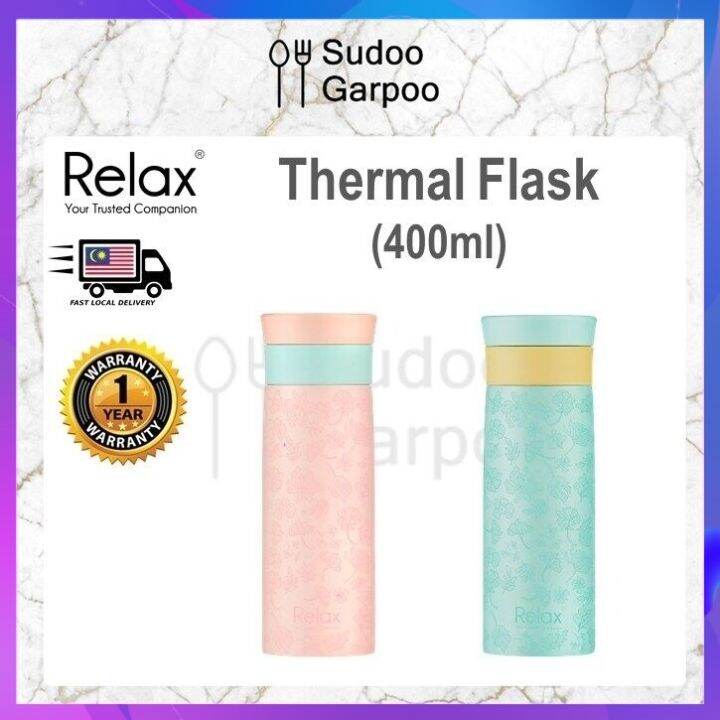 [RELAX] Thermal Flask Stainless Steel/ Termal Bekas Air Panas (400ml ...