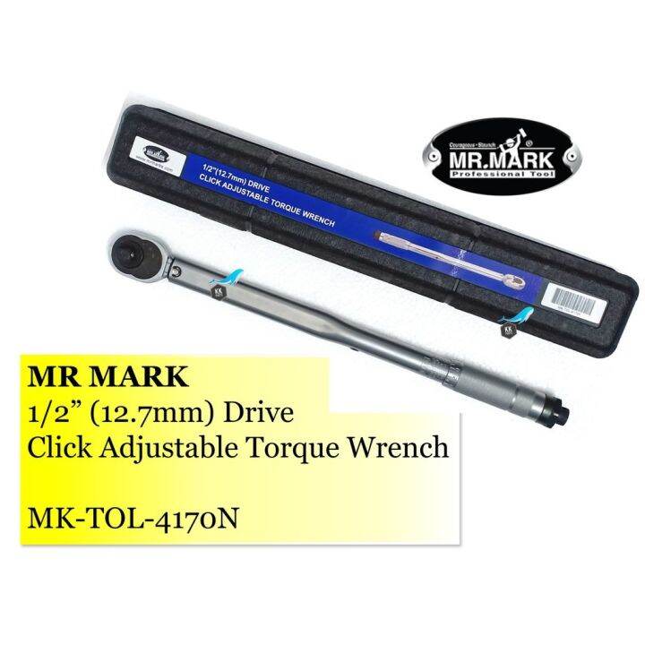Mr Mark 1/2” (12.7mm) Drive Click Adjustable Torque Wrench MK-TOL-4170N | Lazada
