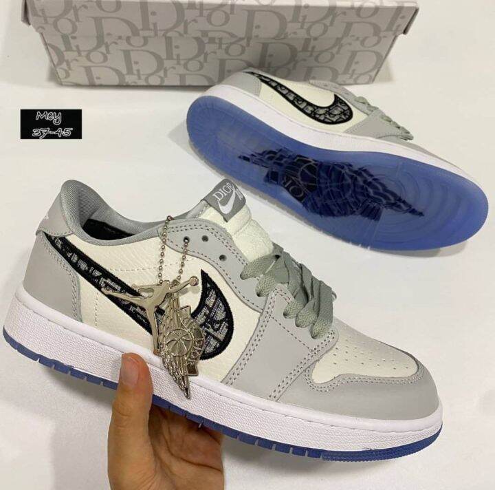 รองเท้าAIR_JODAN 1 GREY DIRO LOW มีใบเซอร์ ️งานแท้ รับประกัน88ปี ...