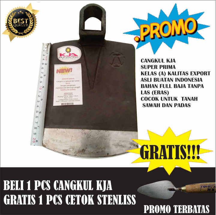 PROMO GROSIR Cangkul baja asli gratis cetok stenlis cangkul sawah ...
