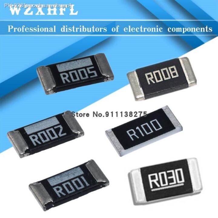 50PCS/LOT Alloy resistance 2512 SMD Resistor R001 R002 R005 R008 R010 R015 R020 R025 R050 R100 ...