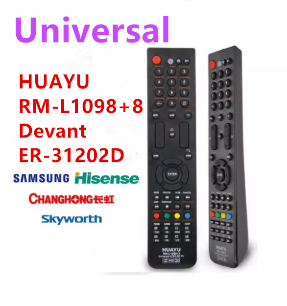 Universal HUAYU RM-L1098+8 Devant ER-31202D For panasonic SAMSUNG HTACHI SHARP Universal LCD TV ...