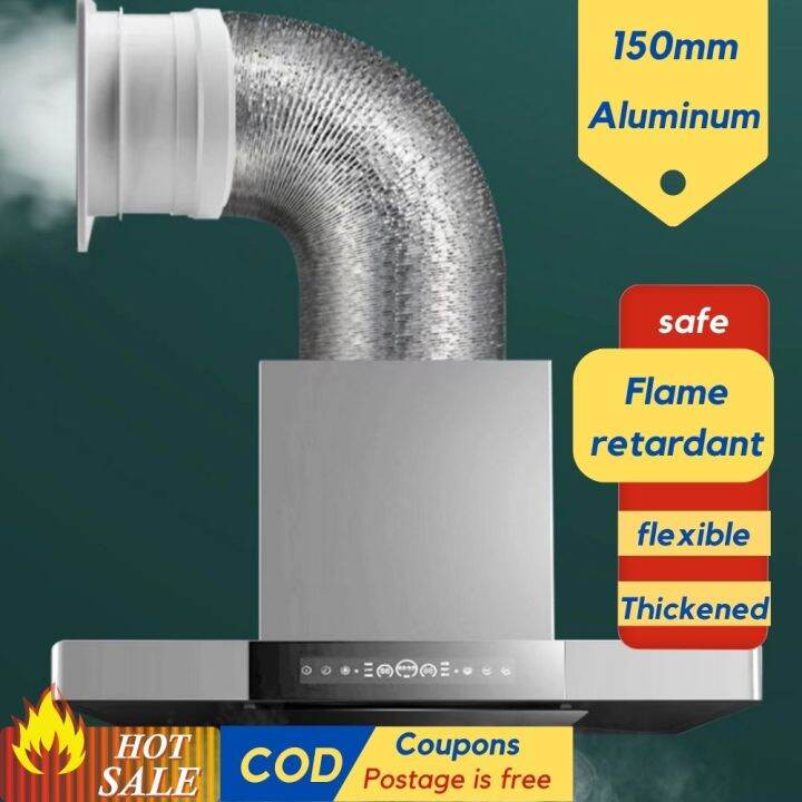 Flexible Aluminum Air Duct 6 inches x 2 meters Aluminum Foil Flexible ...