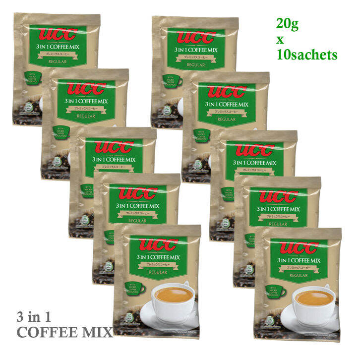 UCC 3 in 1 Coffee Mix 20g x 10 sachets | Lazada PH
