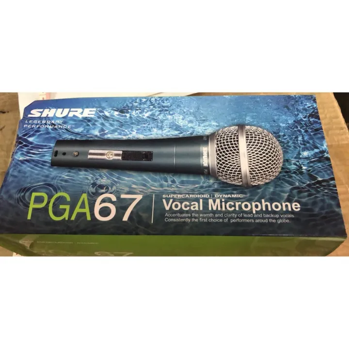 SHURE SuperCardioid/Dynamic microphone PGA67 | Lazada PH