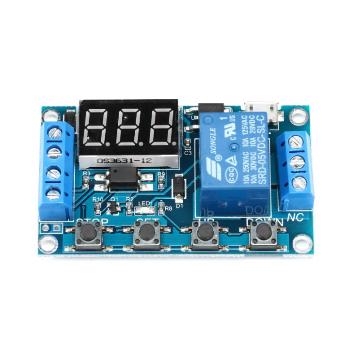 JAVINO DC 6-30V Support Micro USB 5V LED Display Automation Cycle Delay ...