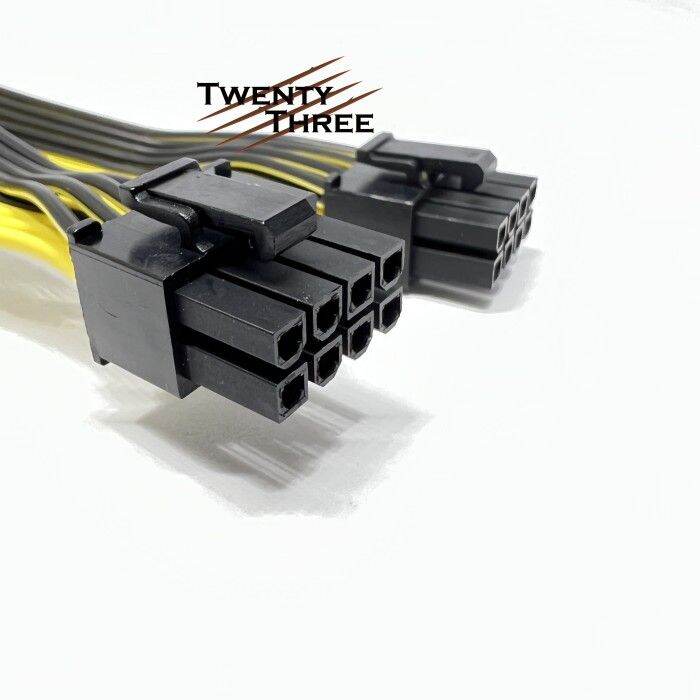 Kabel modular 8 pin to dual 6+2 pin pcie mining vga gpu power splitter ...