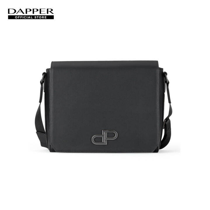 DAPPER กระเป๋าสะพายข้าง DP Iconic Crossbody Bag สีดำ | Lazada.co.th