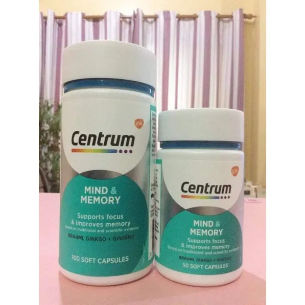 CENTRUM MIND MEMORY (BRAHMI, GINKGO+GINSENG) 50100 CAPSULES, IMPORTED FROM AUSTRALIA | Lazada PH