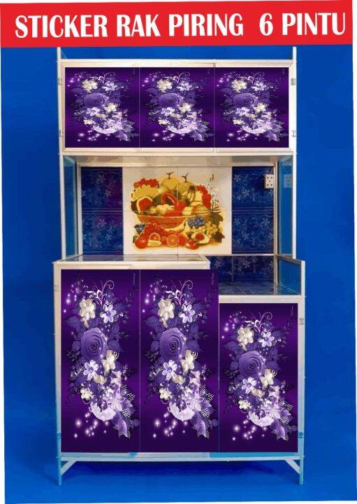 Sticker Rak Piring 6 Pintu | Lazada Indonesia