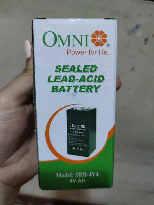 Omni SRB-12V-90Ah/SRB-6V4/SRB-4V4 4V Ah Rechargeable Battery (SPNX123 ...