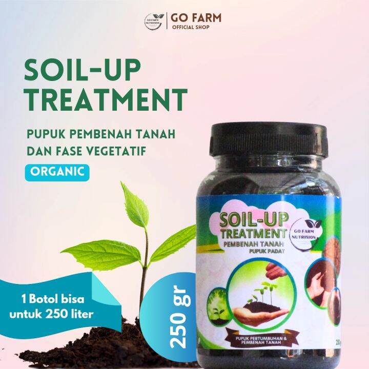 GO FARM - Pupuk Khusus Pertumbuhan Dan Pembenah Tanah Soil Up 250 gr ...