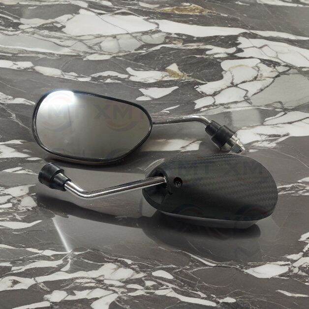 YAMAHA MIO i 125 Universal Motorcycle Side Mirror Black-Carbon(Medium ...