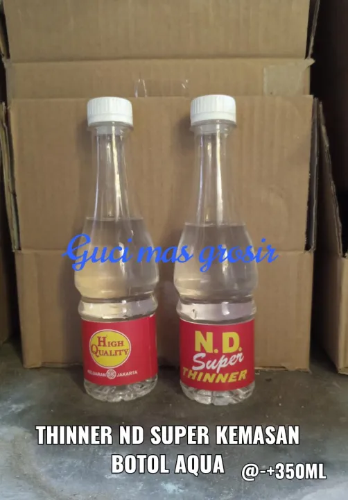 Thinner Botol Aqua \ Thinner ND SUPER Kemasan Botol 350ml | Lazada Indonesia