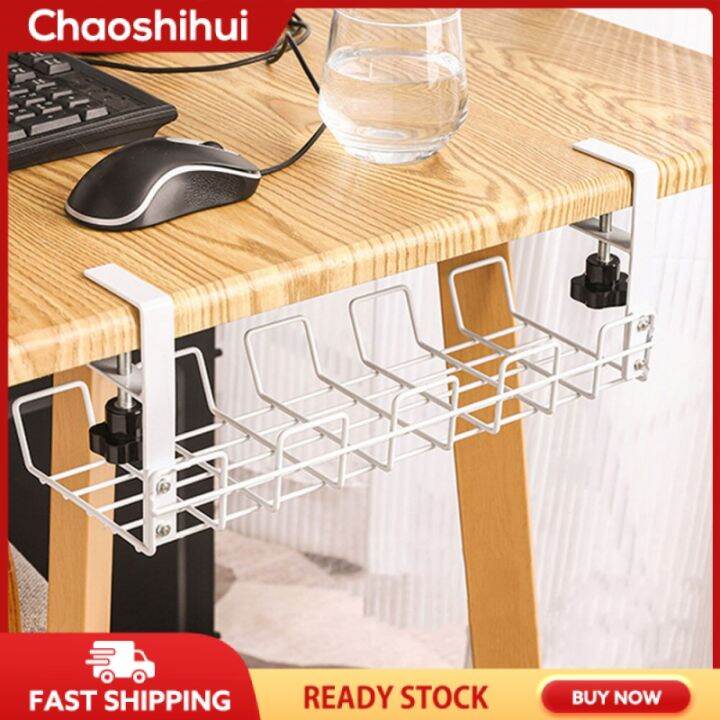 Under Desk Wire Storage Rack Under Desk Cable Organizer Wire Cable Tray ...