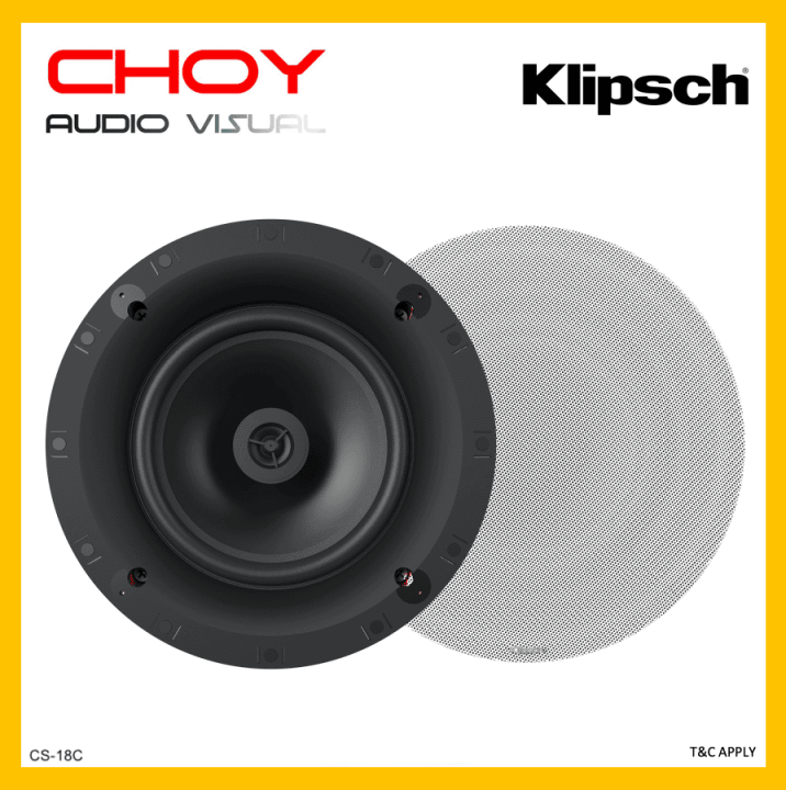KLIPSCH CS-18C In-Ceiling Speaker (PAIR) | Lazada