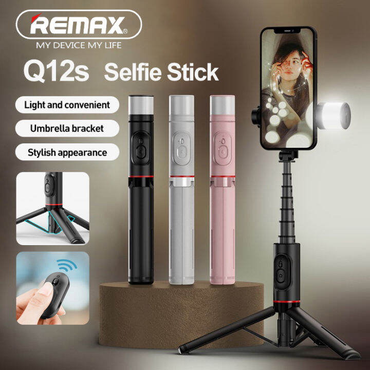 Remax Bluetooth Selfie Stick with Fill Light Phone Tripod Aluminum ...