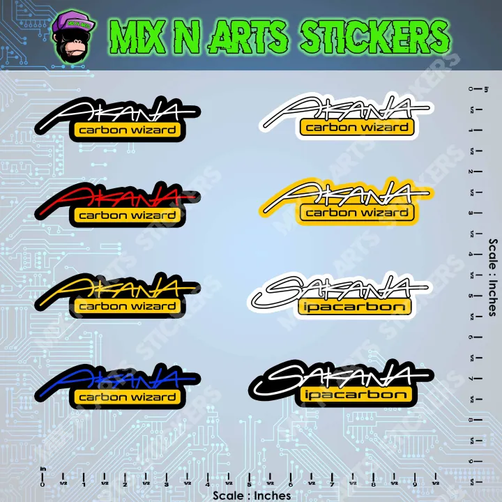 AKANA Sakana Ipacarbon Laminated Vinyl Sticker SOLD PER PIECE | Lazada PH