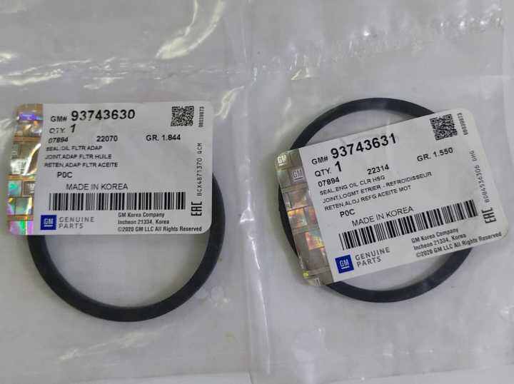 Seal Oli Cooler Chevrolet Captiva Diesel NFL C100 Katalog nomor 44 Ori ...