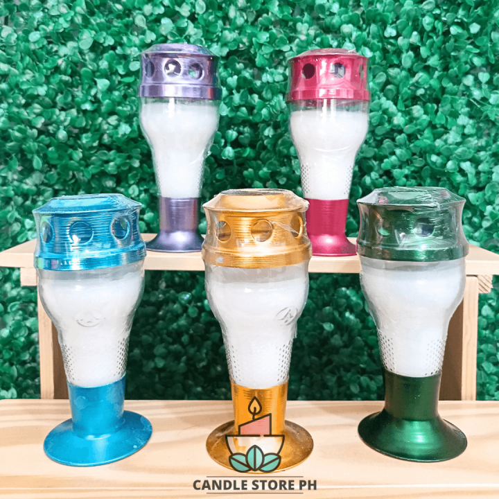 Chalice GC35 Slim Smokeless Windproof Glass Candle with cover Altar ...